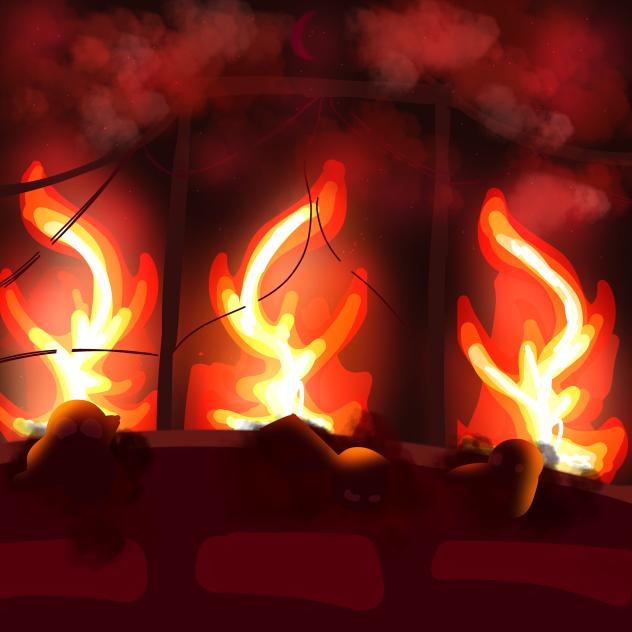 Fire Background - ibisPaint