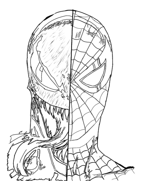 Venom y spider-man - ibisPaint