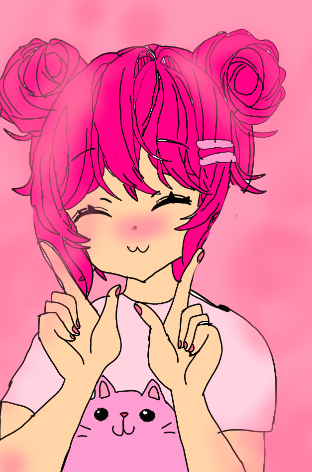 Cute Cat Bun Girl🥰🥰🥰 - ibisPaint