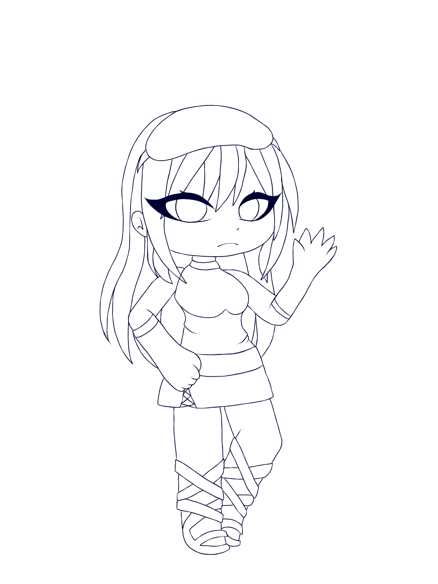 My Fnaf Oc Stardrop Lineart - ibisPaint