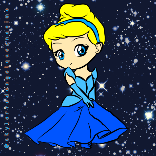 Cinderella Chibi - ibisPaint