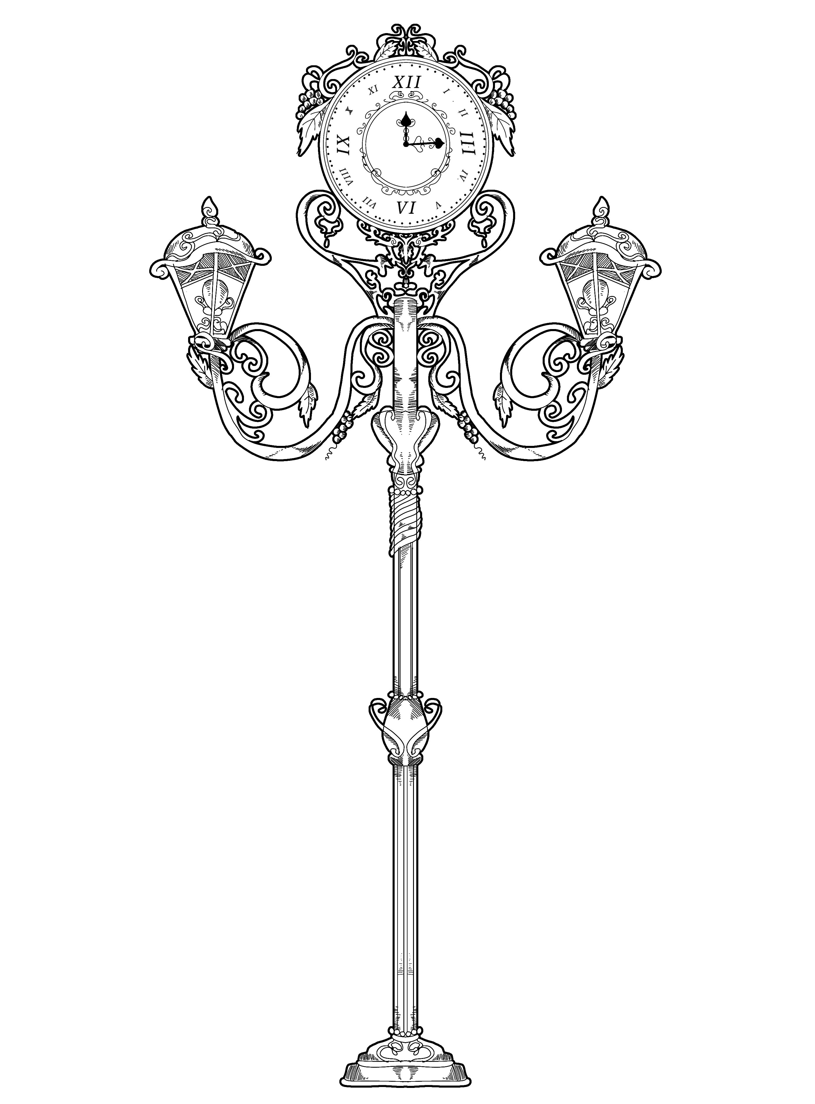 Street light clock 1 - ibisPaint