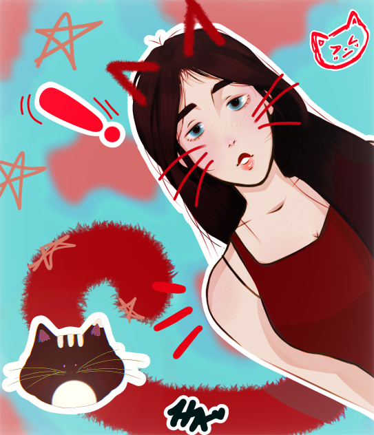 cat mess - ibisPaint