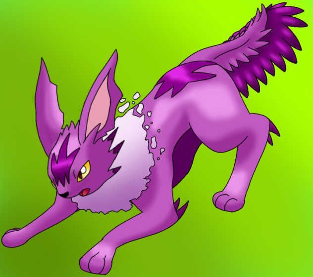 Poison Type Eeveelution Redesign - ibisPaint