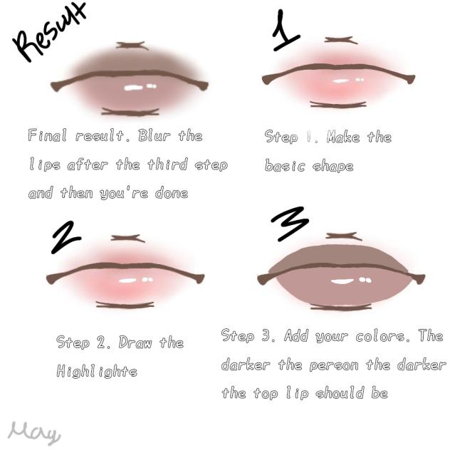 How to draw lips - ibisPaint
