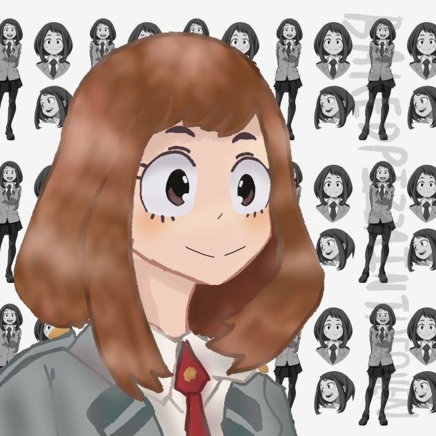 Ochako (reused sketch) - ibisPaint