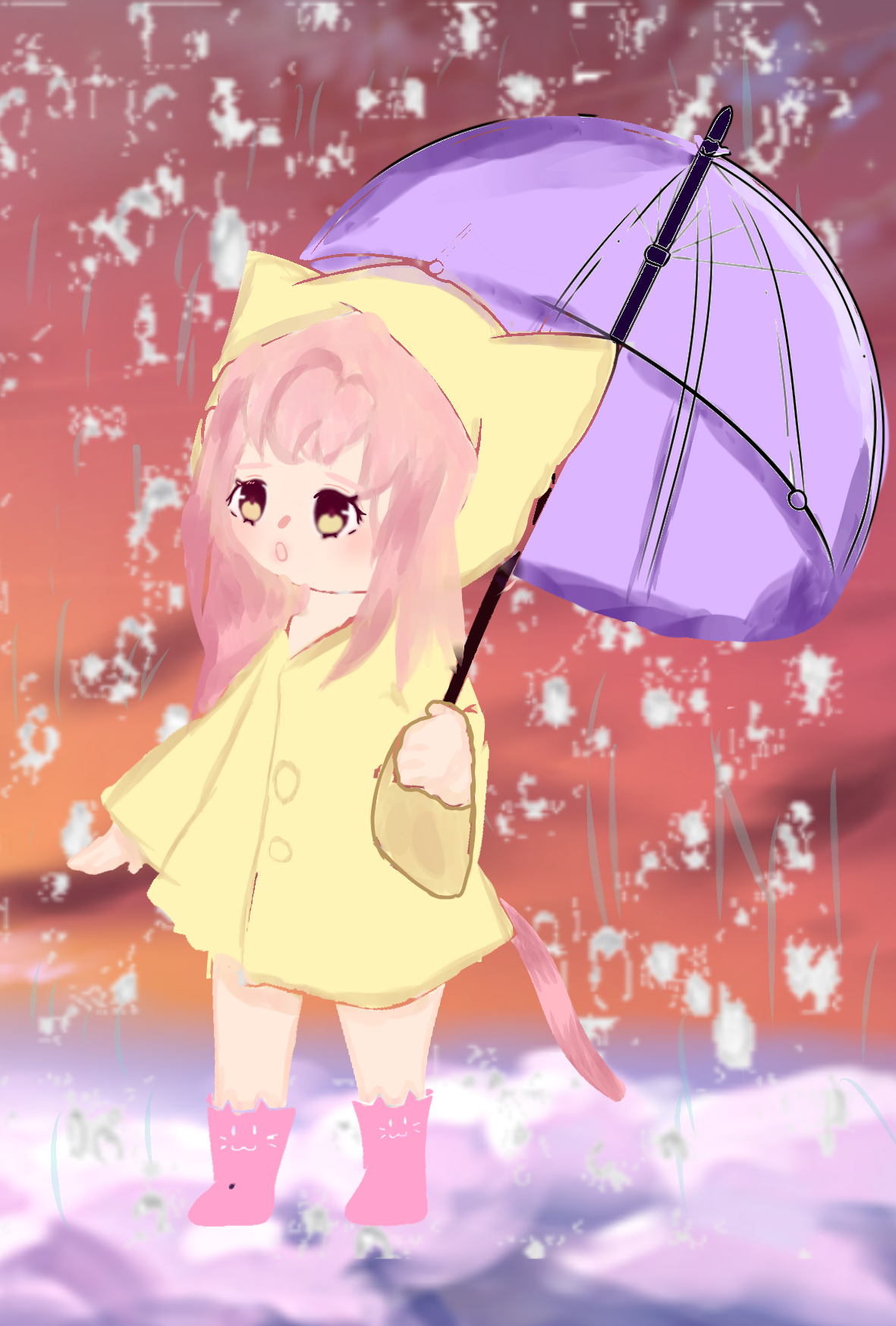 The raindrops tho😨 - ibisPaint