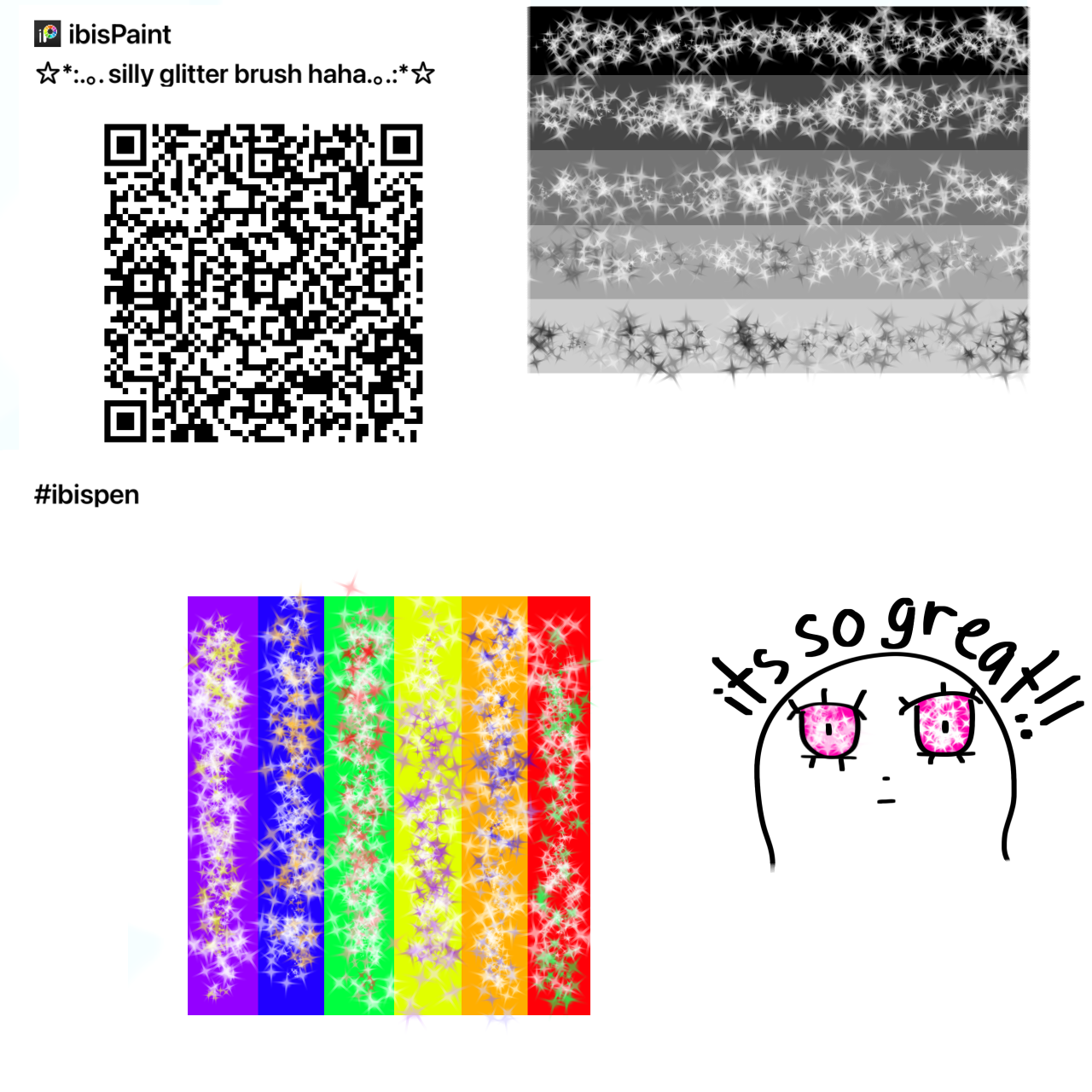 silly glitter brush haha - ibisPaint