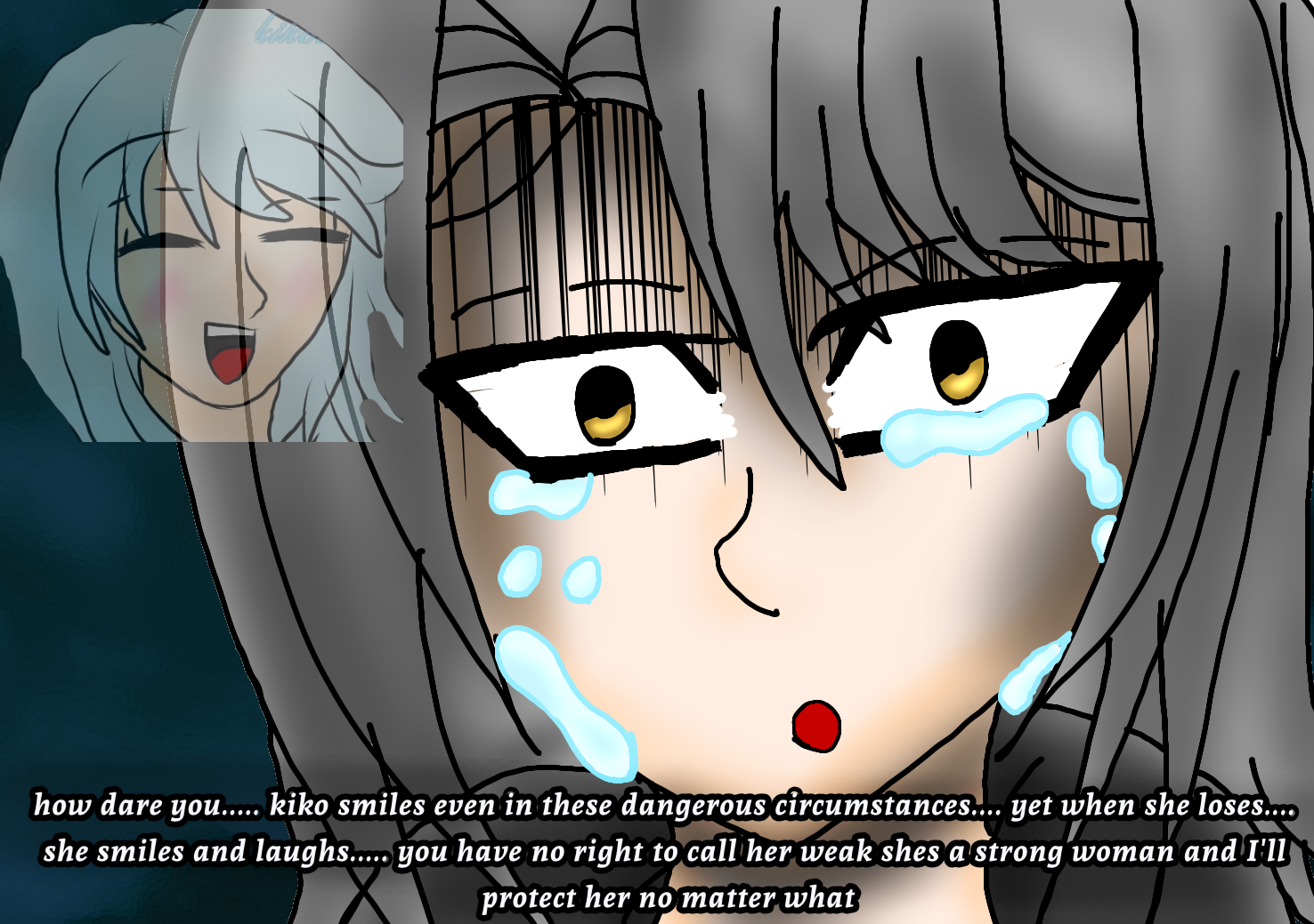 kiryu x kiko protect the smile - ibisPaint