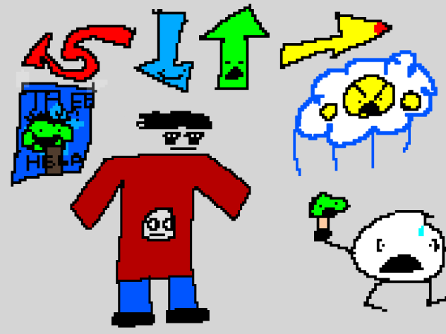 VS. NOTHING. in a baldi basics fake mod - ibisPaint