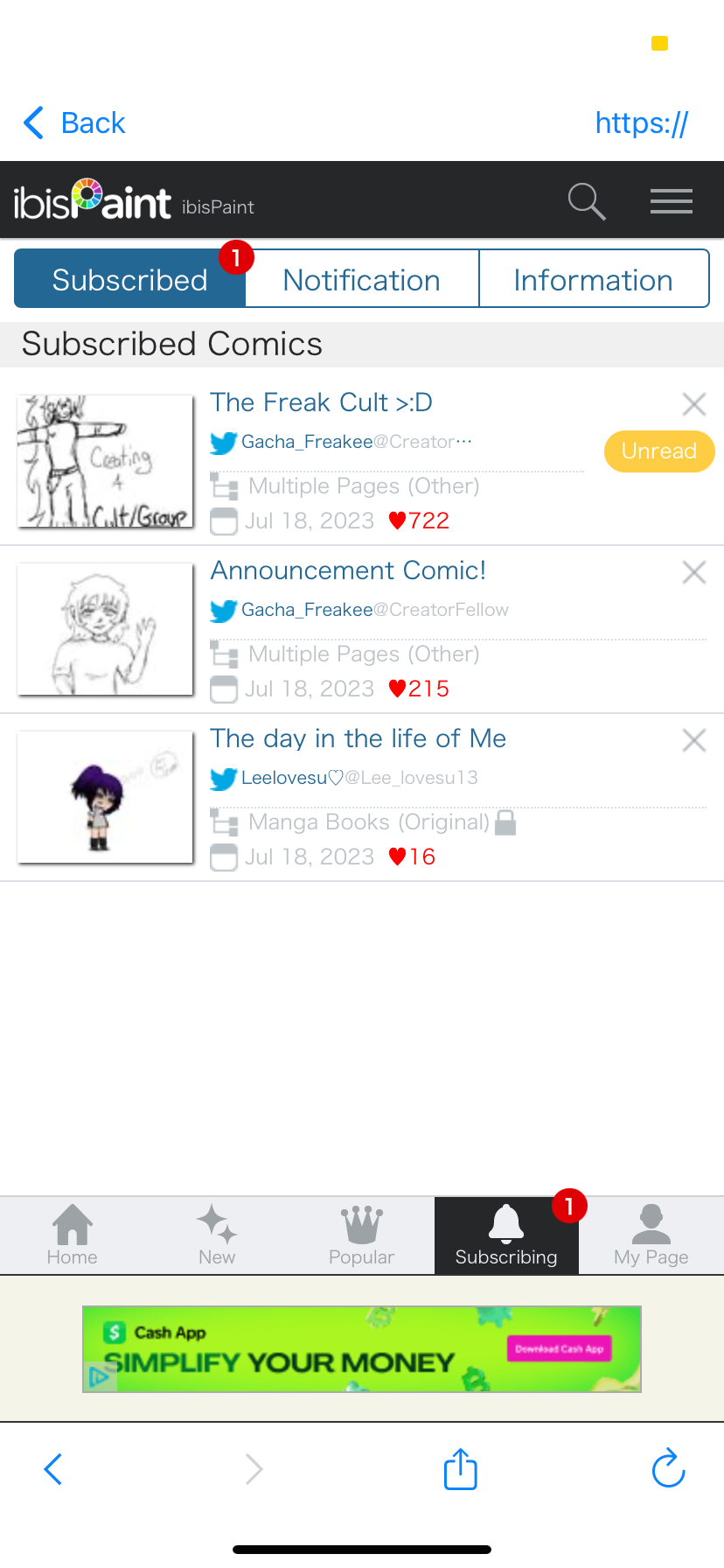 I have no idea why it’s a notification - ibisPaint