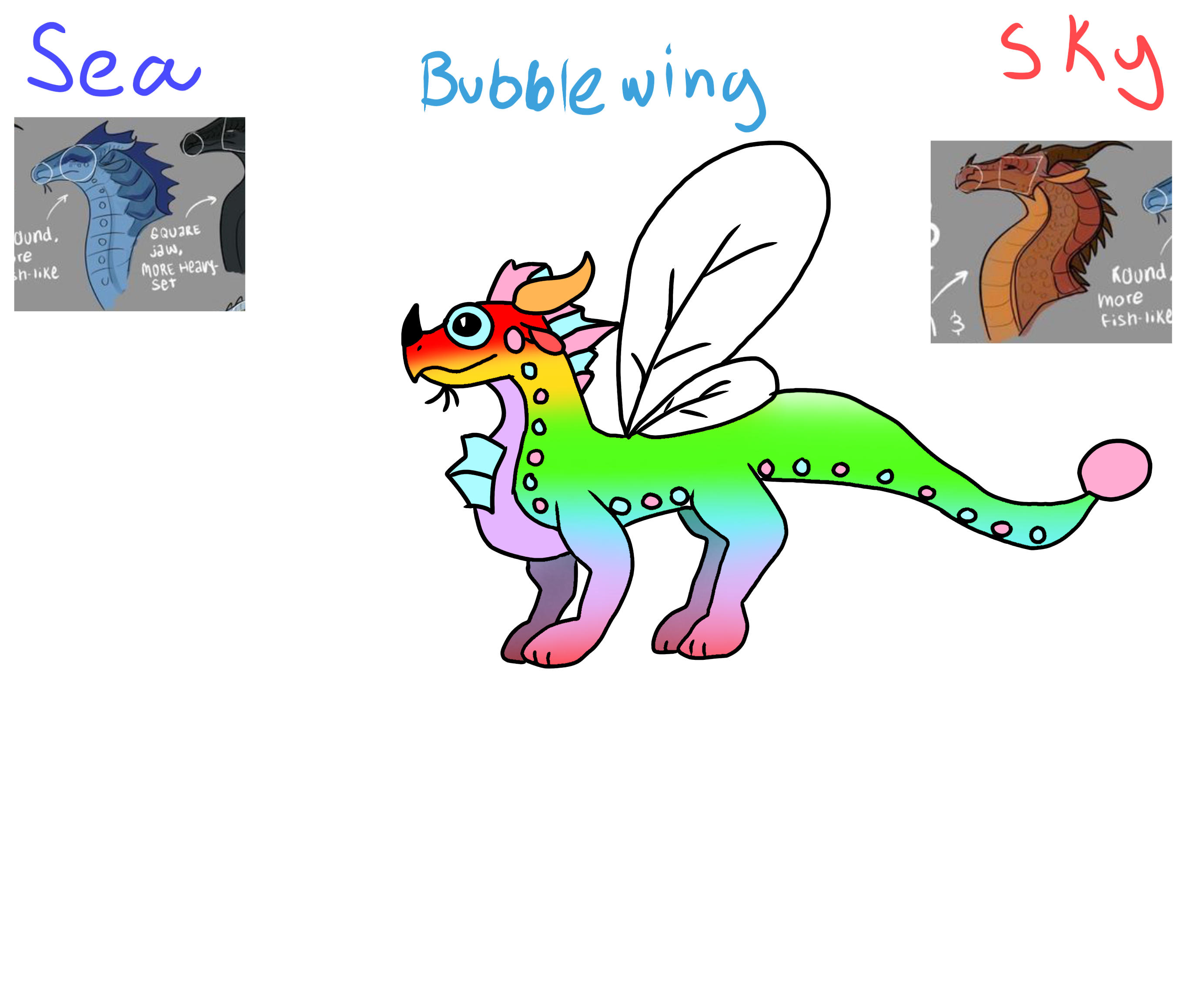 Seawing x skywing = Bubblewing - ibisPaint