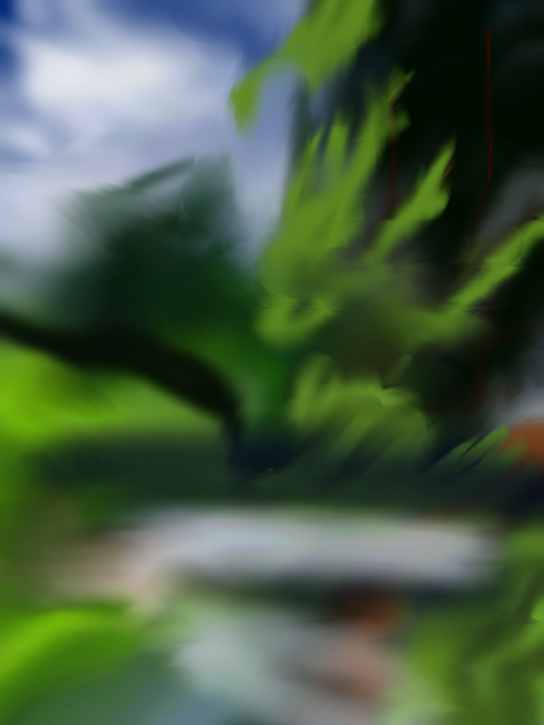 I followed a Bob Ross painting tutorial - ibisPaint