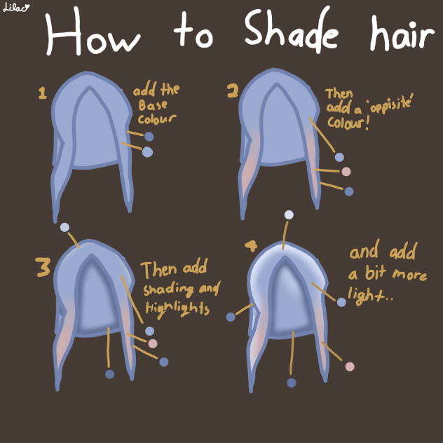 -How To Shade Hair- - ibisPaint