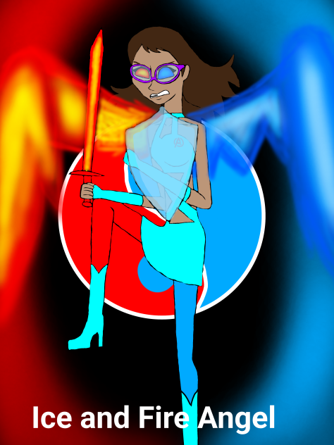 Me as Ice and Fire Angel (Avengers) - ibisPaint