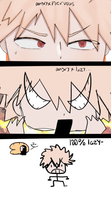 three bakutoe faces seen in the show - ibisPaint