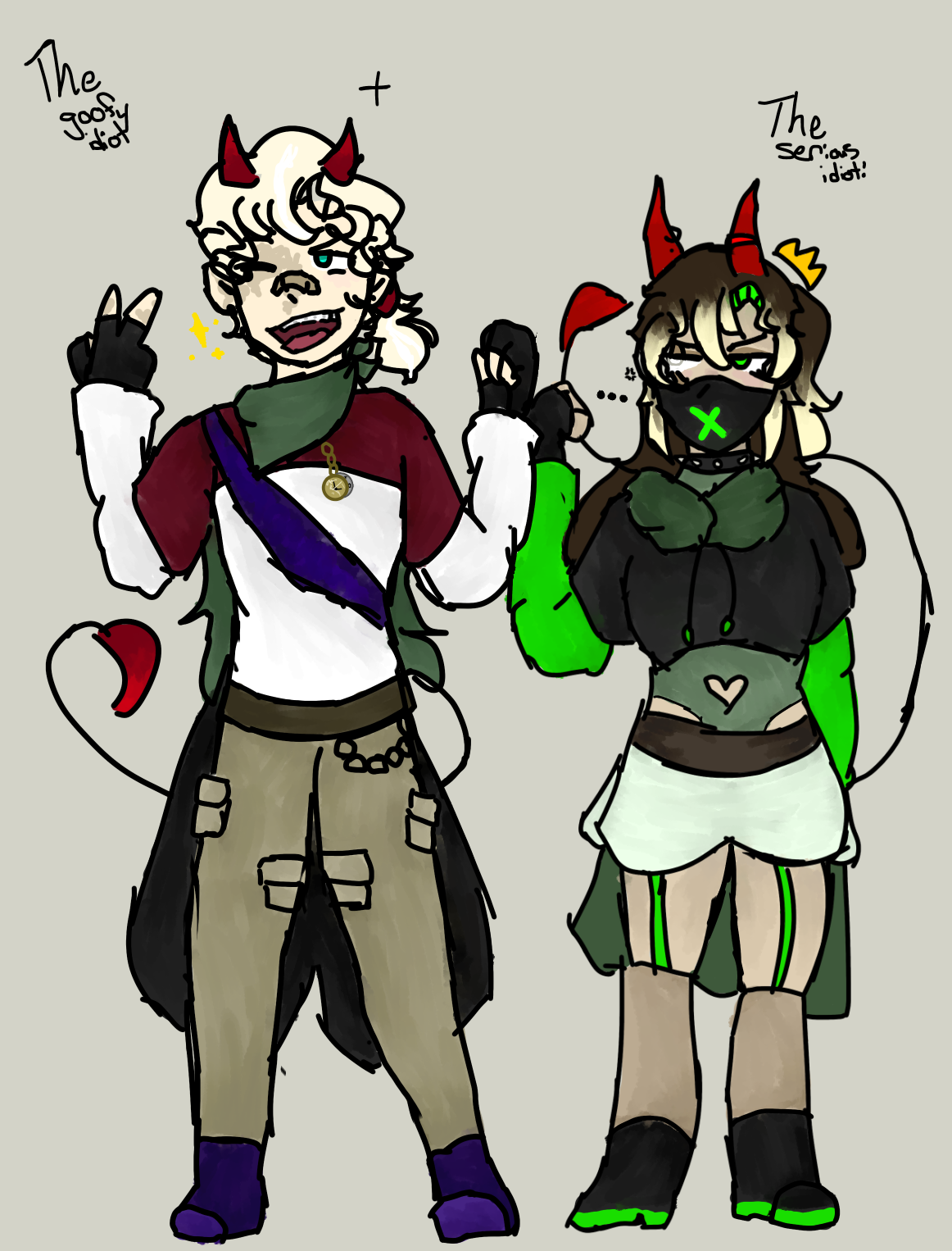 Chaotic duo”] - ibisPaint