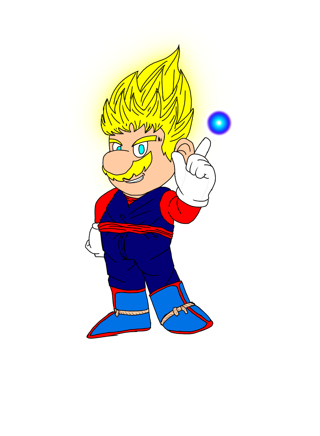 Mario Super Saiyan - ibisPaint