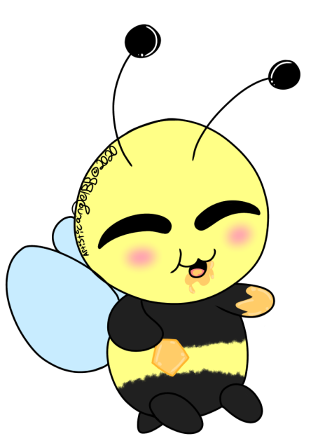 Bumble Bee Eating Honey - - ibisPaint
