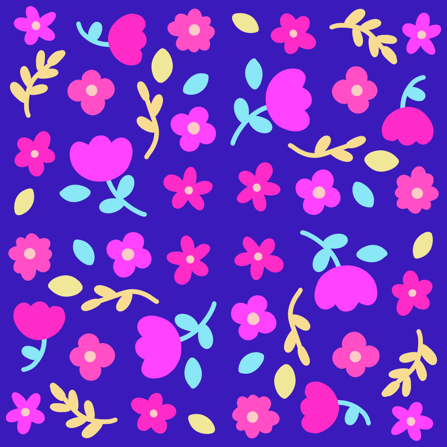 Flower pattern v3 - ibisPaint
