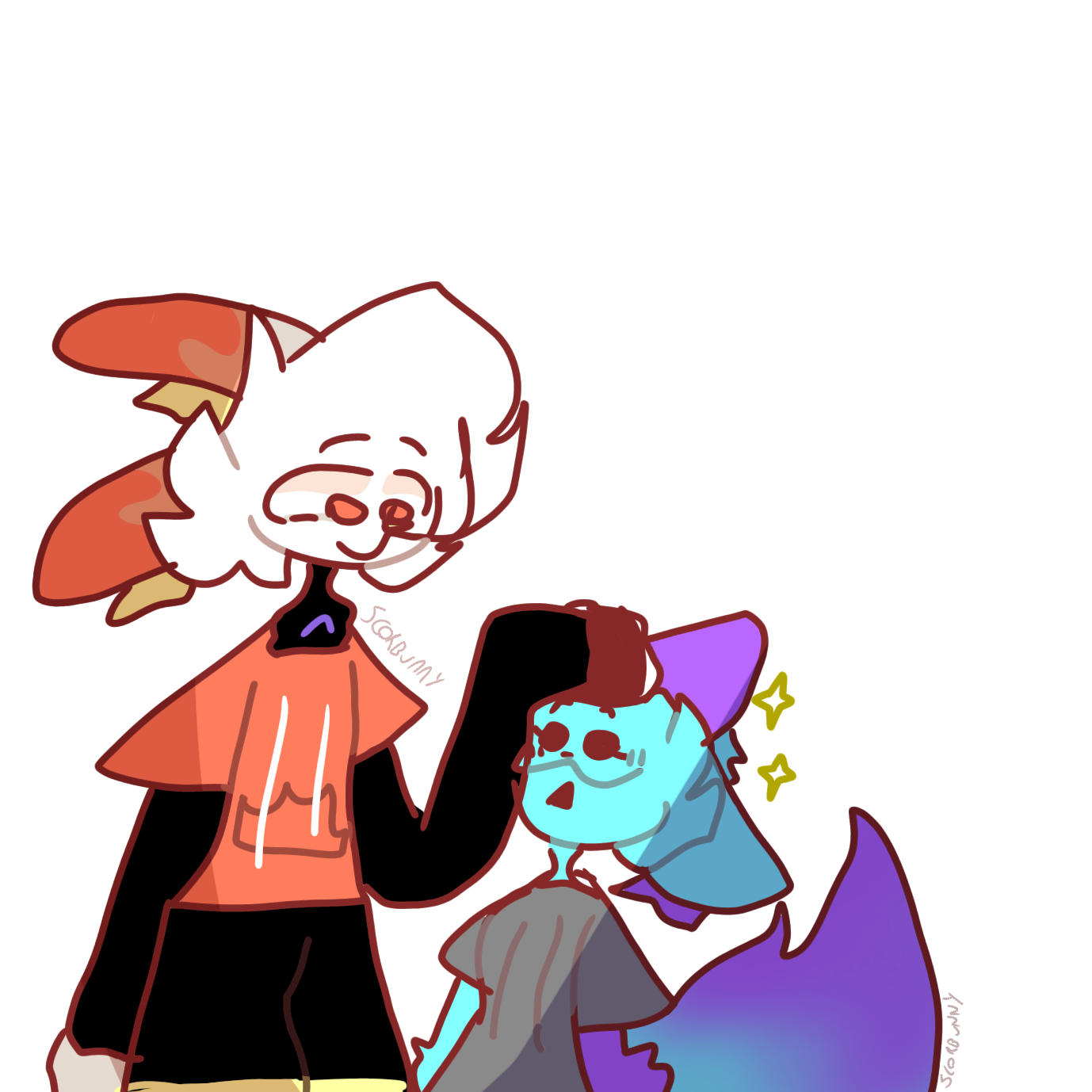 Scorbunny y bluey - ibisPaint