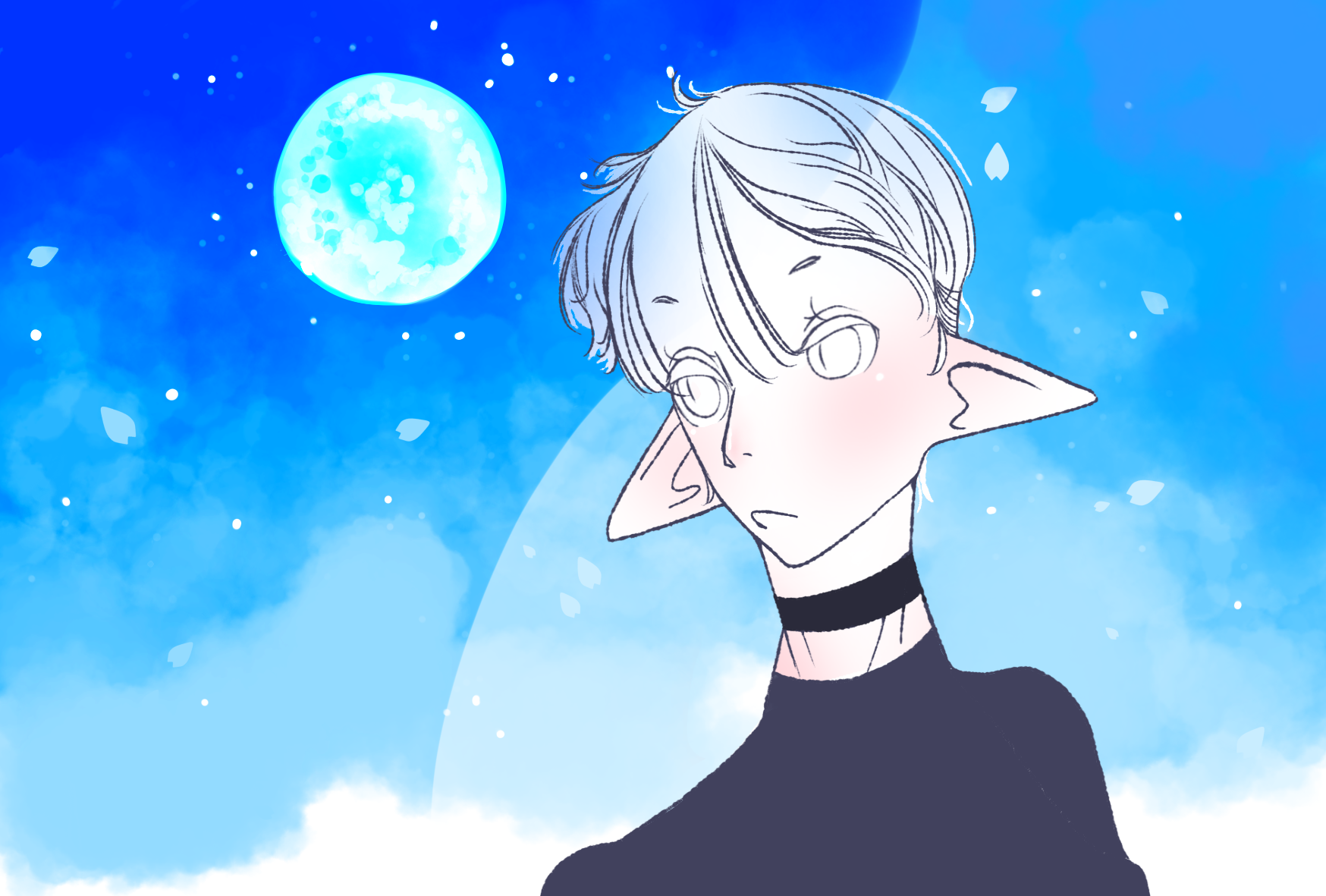 a full moon - ibisPaint