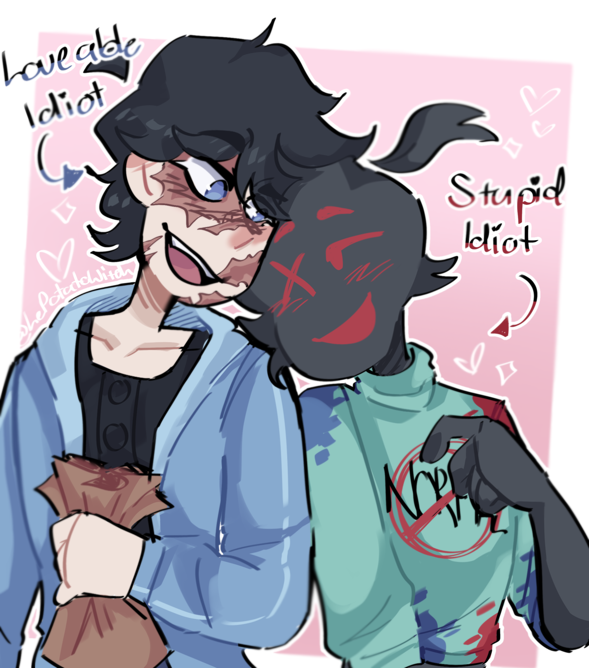 Two idiots in love ️💙 - ibisPaint