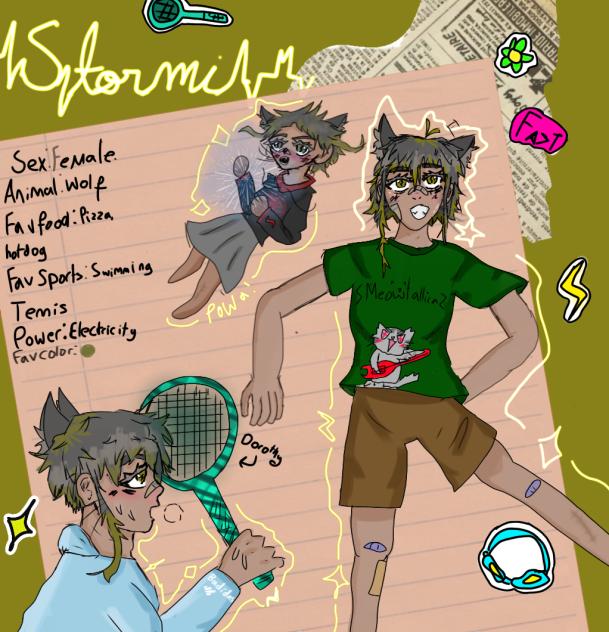 STORMI CHARACTER SHEET!!! ⚡️⚡️🌪 - ibisPaint