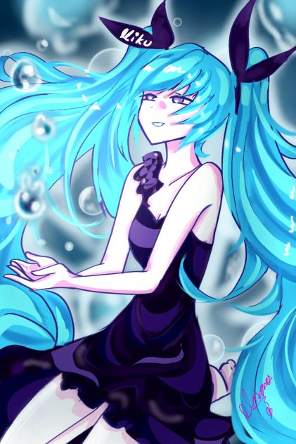 DEEP SEA GIRL MIKU! - ibisPaint