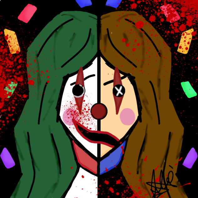 Two faced clown - ibisPaint