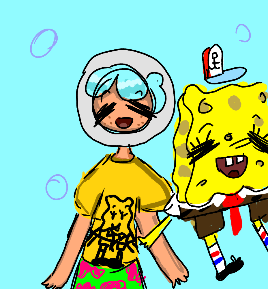 me in SpongeBob - ibisPaint