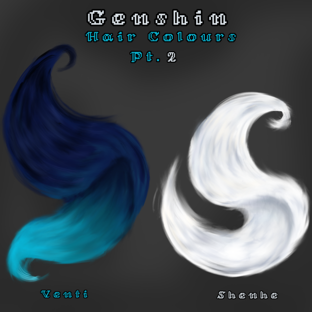 Genshin Hair Colours pt.2 - ibisPaint