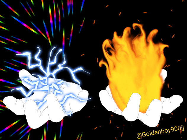 two hands full of power - ibisPaint