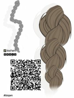 Qr code hair - ibisPaint