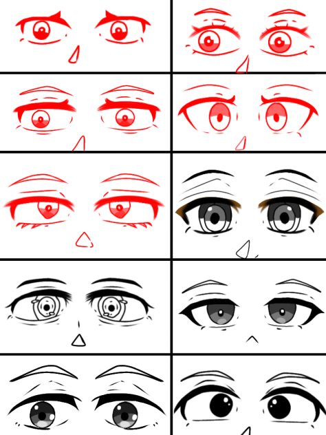 Boceto de ojos random - ibisPaint