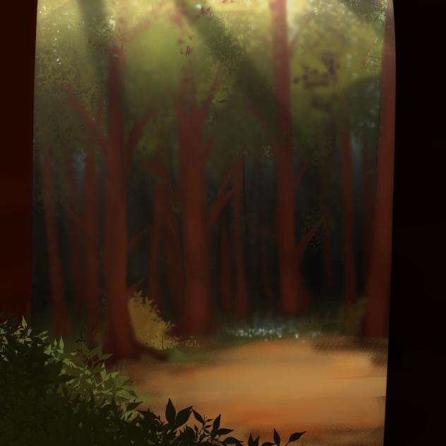 forest clearing - ibisPaint