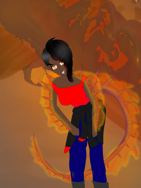 A flaming assassin - ibisPaint