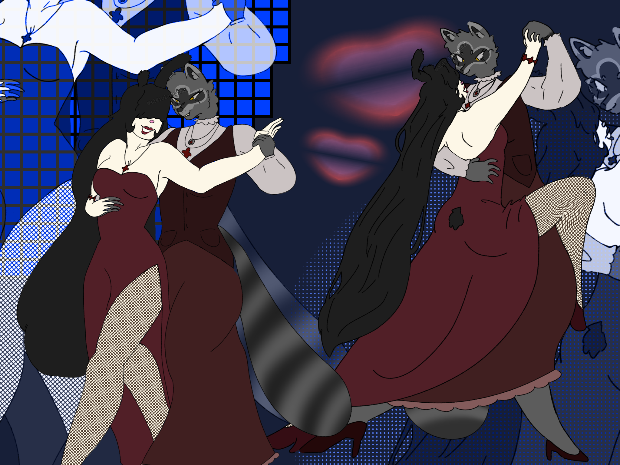 Robin and Jenny dancing - ibisPaint