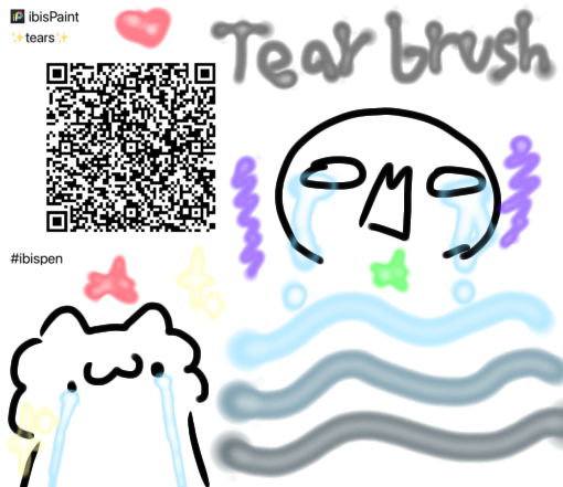 Very juicy tear brush - ibisPaint
