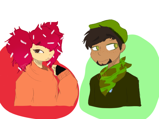 human Flippy and Flaky - ibisPaint