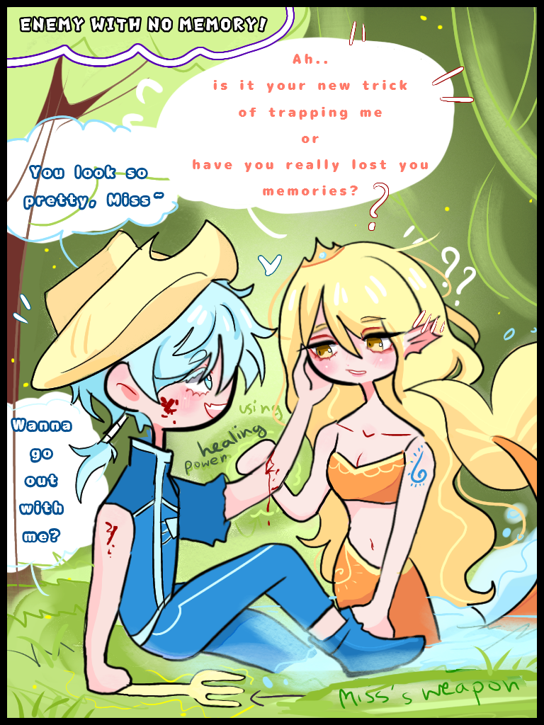 Enemy with no Memory~(Comic Idea) - ibisPaint