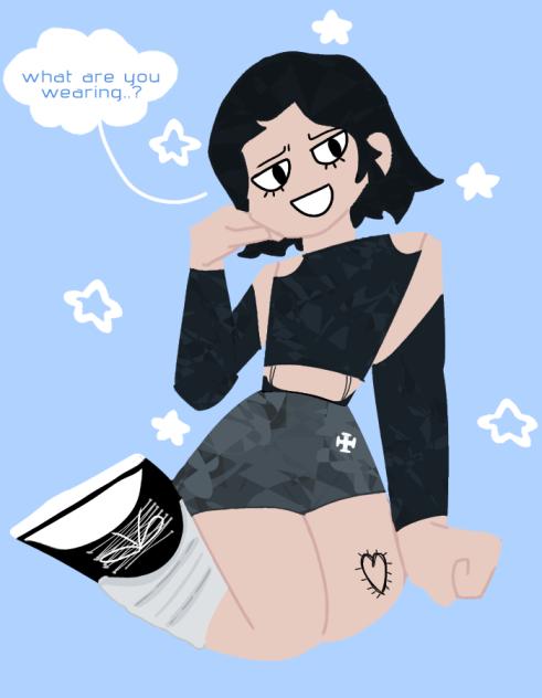 my 𝓯𝓻𝓮𝓪𝓴𝔂 roblox avatar - ibisPaint