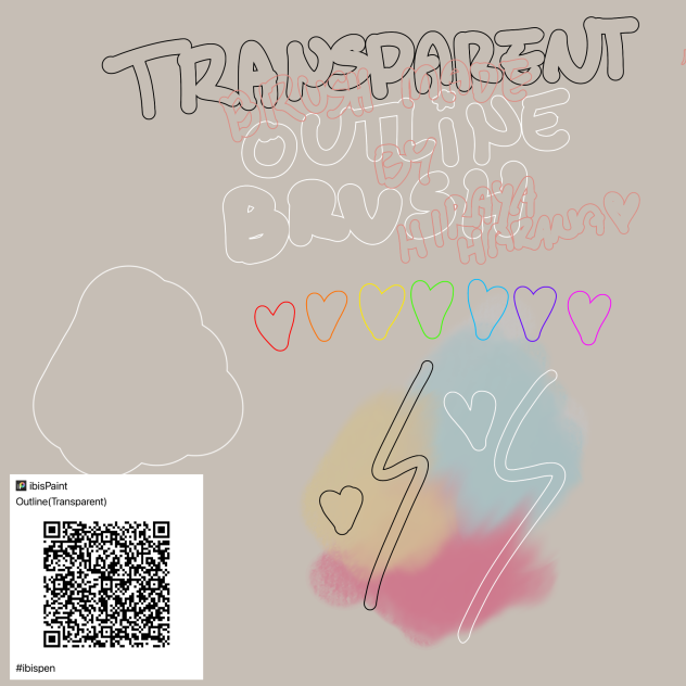 Transparent Outline Brush - ibisPaint