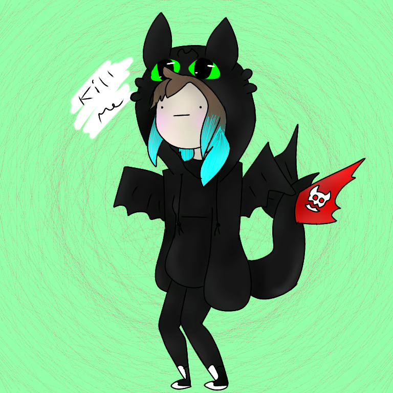 toothless costume - ibisPaint