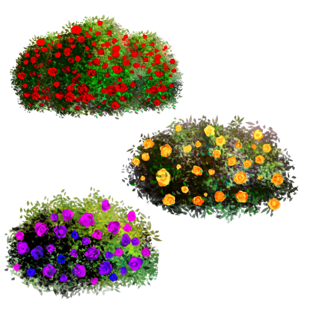 Flower bushes - ibisPaint