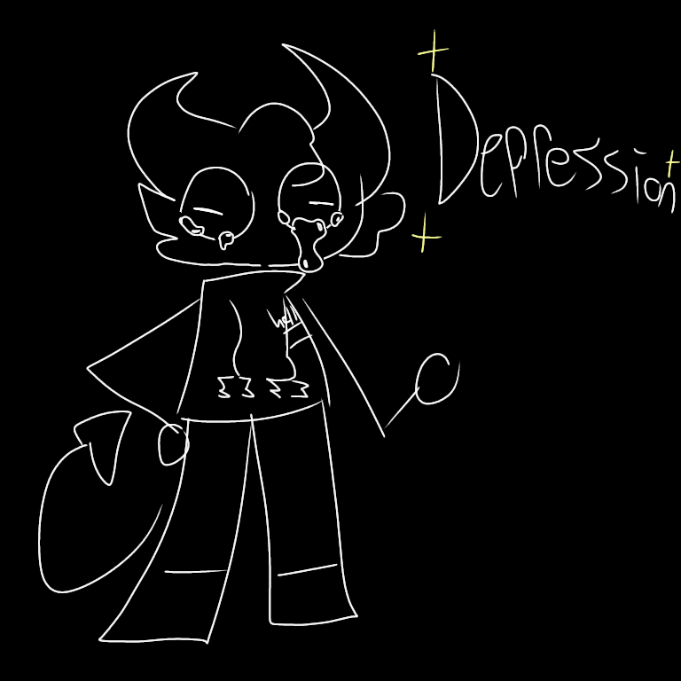 depression smsmsmd - ibisPaint