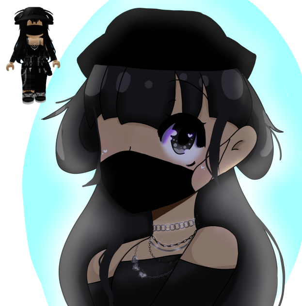 Saw this girl on Roblox- - ibisPaint