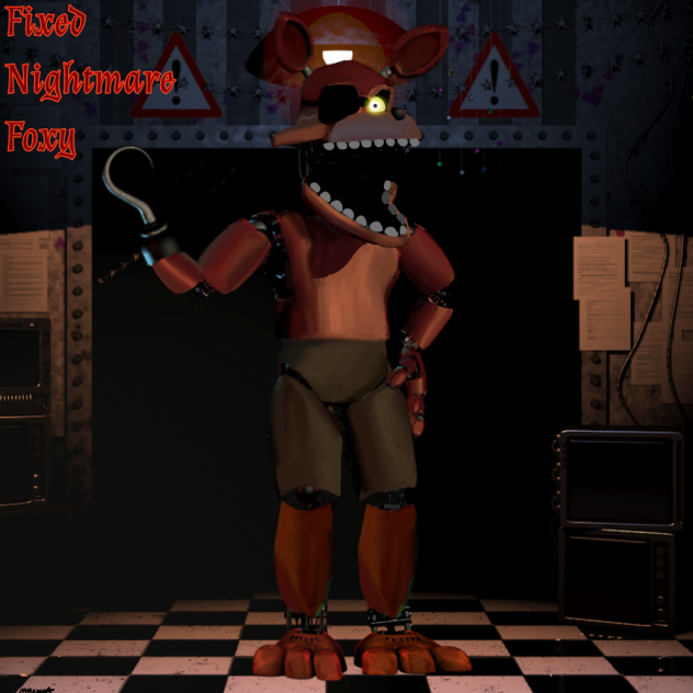 Fixed Nightmare Foxy - ibisPaint