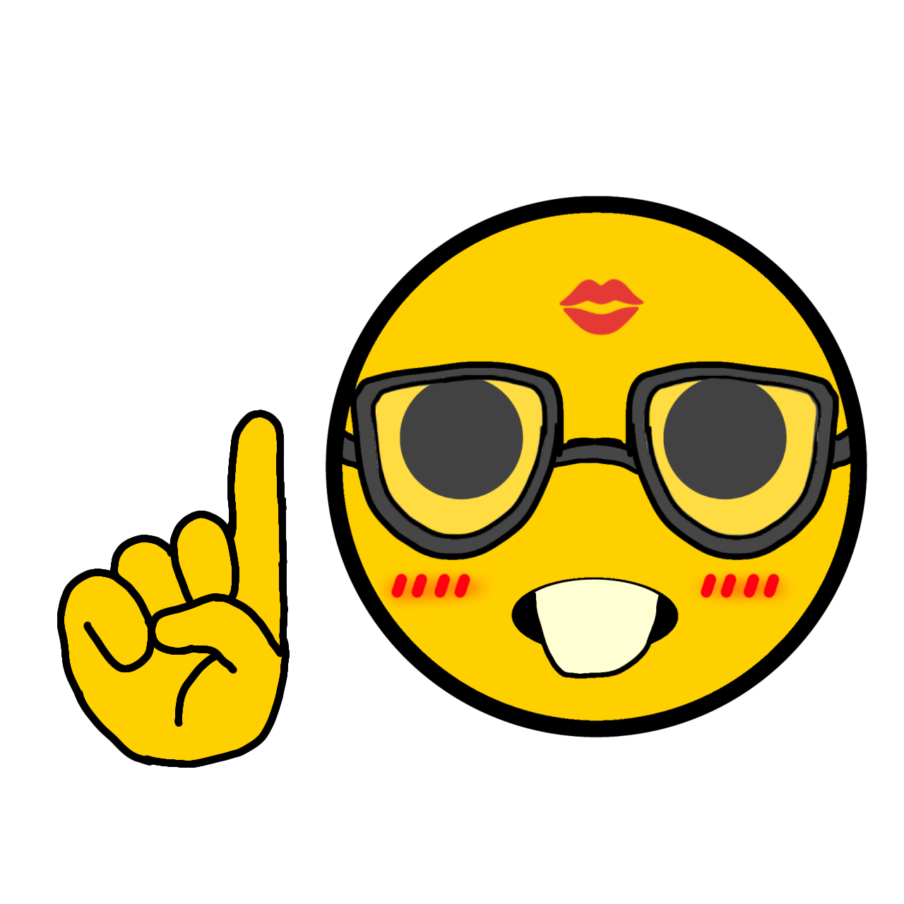 The nerd got kissed - ibisPaint