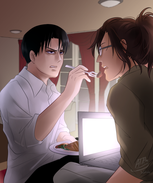 LEVI FEEDS HANJI - ibisPaint